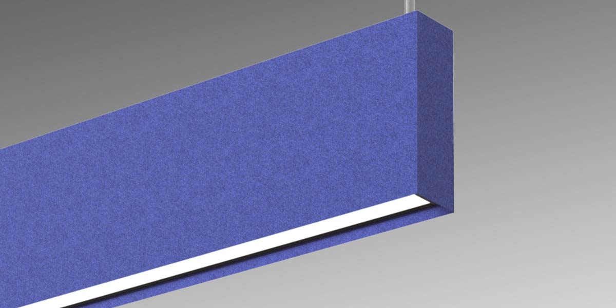Acoustic lighting fixtures. Beautiful light plus noise reduction. | Lumato